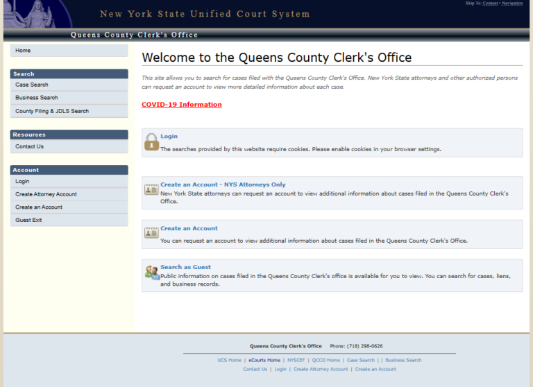 Queens County Clerk of Court - Queens County Court